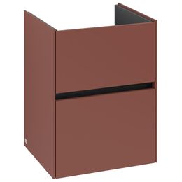 Villeroy & Boch Villeroy & Boch Waschtischunterschrank Collaro 472x610x404mm 2 Ausz. Waschbecken mittig Wine Red C14100AH