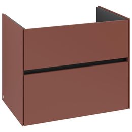 Villeroy & Boch Villeroy & Boch Waschtischunterschrank Collaro 761x610x480mm 2 Ausz. Waschbecken mittig Wine Red C14400AH