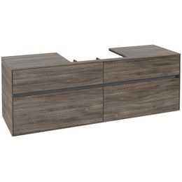 Villeroy & Boch Villeroy & Boch Collaro Waschbeckenunterschrank, 4 Ausz&uuml;ge, 1600 x 548 x 500 mm, Stone Oak C02500RK