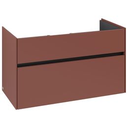 Villeroy & Boch Villeroy & Boch Waschtischunterschrank Collaro 954x546x444mm 2 Ausz. Waschbecken mittig Wine Red C01100AH