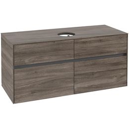 Villeroy & Boch Villeroy & Boch Collaro Waschbeckenunterschrank, 4 Ausz&uuml;ge, 1200 x 548 x 500 mm, Stone Oak C04100RK