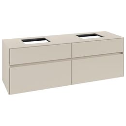 Villeroy & Boch Villeroy & Boch Waschtischunterschrank Collaro C137B0 1600x548x500mm m. Bel. 4 Ausz. f&uuml;r 2 Waschtisc C137B0VN