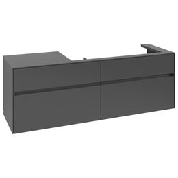 Villeroy & Boch Villeroy & Boch Waschtischunterschrank Collaro C03000 1600x548x500mm 4 Ausz. Waschtisch re Graphite C03000VR