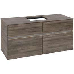 Villeroy & Boch Villeroy & Boch Waschtischunterschrank Collaro C128B0 1200x548x500mm mit Beleuchtung Stone Oak C128B0RK