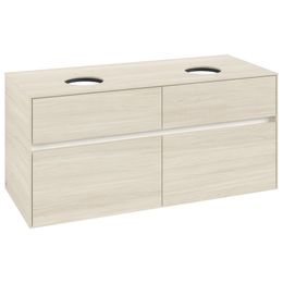 Villeroy & Boch Villeroy & Boch Waschtischunterschrank Collaro C044B0 1200x548x500mm m. Bel. 4 Ausz. f&uuml;r 2 Waschtisc C044B0AA