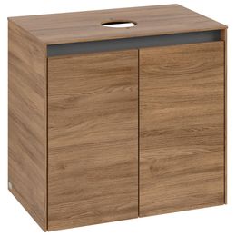 Villeroy & Boch Villeroy & Boch Waschtischunterschrank Collaro 600x548x380mm 2trg. Waschbecken mittig Kansas Oak C15000RH