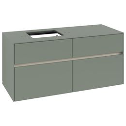 Villeroy & Boch Villeroy & Boch Waschtischunterschrank Collaro C12900 1200x548x500mm 4 Ausz. Waschtisch li Soft Gree C12900AF