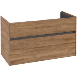 Villeroy & Boch Villeroy & Boch Collaro Waschbeckenunterschrank, 2 Ausz&uuml;ge, 954 x 546 x 444 mm, Kansas Oak C01100RH
