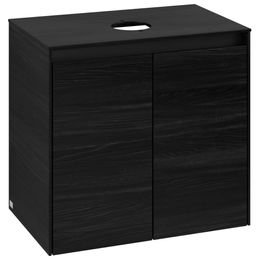 Villeroy & Boch Villeroy & Boch Waschtischunterschrank Collaro 600x548x380mm m. Bel. 2trg. Waschtisch mittig Black O C150B0AB