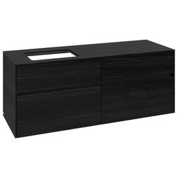 Villeroy & Boch Villeroy & Boch Waschtischunterschrank Collaro C11700 1400x548x500mm 4 Ausz. Waschtisch li Black Oak C11700AB