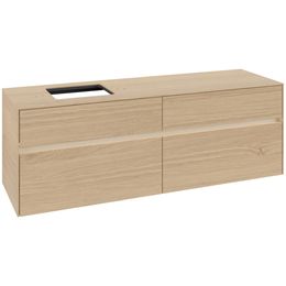 Villeroy & Boch Villeroy & Boch Waschtischunterschrank Collaro C135B0 1600x548x500mm mit Beleuchtung Nordic Oak C135B0VJ