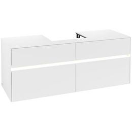 Villeroy & Boch Villeroy & Boch Waschtischunterschrank Collaro C073B0 1400x548x500mm mit Beleuchtung C073B0MS