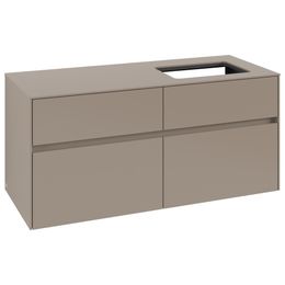 Villeroy & Boch Villeroy & Boch Waschtischunterschrank Collaro C11400 1200x 548x500mm 4 Ausz. Waschbecken re Taupe C11400VM