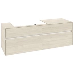 Villeroy & Boch Villeroy & Boch Waschtischunterschrank Collaro C02600 1600x548x500mm 4 Ausz. Waschtisch li White Oak C02600AA