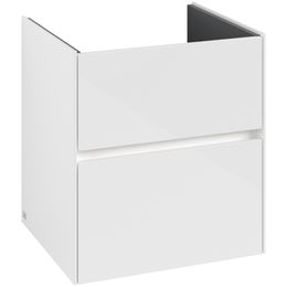 Villeroy & Boch Villeroy & Boch Waschtischunterschrank Collaro C142B0 472x609,5x480mm mit Beleuchtung Glossy White C142B0DH