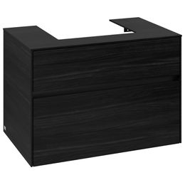 Villeroy & Boch Villeroy & Boch Waschtischunterschrank Collaro C06900 800x548x500mm 2 Ausz. Waschtisch mittig Black C06900AB