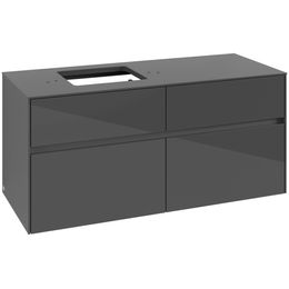 Villeroy & Boch Villeroy & Boch Waschtischunterschrank Collaro C12900 1200x548x500mm Glossy Grey C12900FP