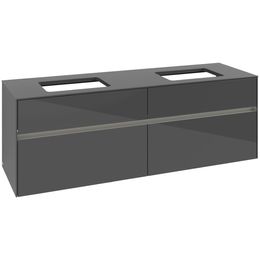 Villeroy & Boch Villeroy & Boch Waschtischunterschrank Collaro C123B0 1600x548x500mm mit Beleuchtung Glossy Grey C123B0FP