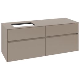 Villeroy & Boch Villeroy & Boch Waschtischunterschrank Collaro C11700 1400x 548x500mm 4 Ausz. Waschbecken li Taupe C11700VM