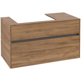 Villeroy & Boch Villeroy & Boch Collaro Waschbeckenunterschrank, 2 Ausz&uuml;ge, 1000 x 548 x 500 mm, Kansas Oak C01700RH