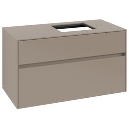 Villeroy & Boch Villeroy & Boch Waschtischunterschrank Collaro C12700 1000x 548x500mm 2 Ausz. Waschbecken re Taupe C12700VM