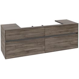 Villeroy & Boch Villeroy & Boch Collaro Waschbeckenunterschrank, 4 Ausz&uuml;ge, 1600 x 548 x 500 mm, Stone Oak C03100RK