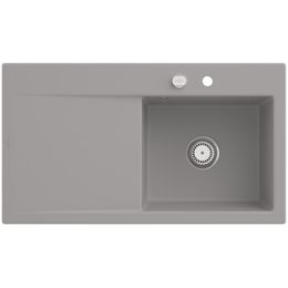 Villeroy & Boch Villeroy & Boch Einbausp&uuml;le Subway Style 50 1000x510mm Exc-Garn. IB re aus Keramik Fossil cplus, 335 335102KD