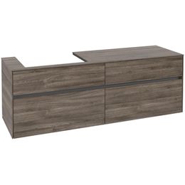 Villeroy & Boch Villeroy & Boch Collaro Waschbeckenunterschrank, 4 Ausz&uuml;ge, 1600 x 548 x 500 mm, Stone Oak C02200RK