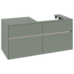 Villeroy & Boch Villeroy & Boch Waschtischunterschrank Collaro C08300 1200x548x500mm 4 Ausz. Waschtisch re Soft Gree C08300AF
