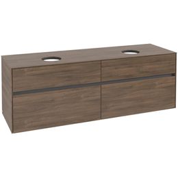 Villeroy & Boch Villeroy & Boch Waschtischunterschrank Collaro C052 1600x548x500mm 4 Ausz. f&uuml;r 2 Waschtisch Arizona C05200VH