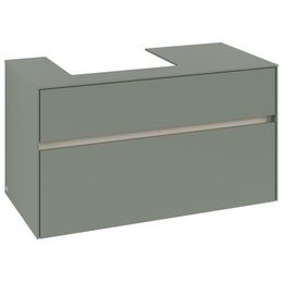 Villeroy & Boch Villeroy & Boch Waschtischunterschrank Collaro C01400 1000x548x500mm 2 Ausz. Waschtisch li Soft Gree C01400AF