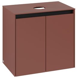 Villeroy & Boch Villeroy & Boch Waschtischunterschrank Collaro 600x548x380mm 2trg. Waschbecken mittig Wine Red C15000AH