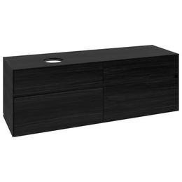 Villeroy & Boch Villeroy & Boch Waschtischunterschrank Collaro C05000 1600x548x500mm 4 Ausz. Waschtisch li Black Oak C05000AB