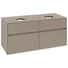 Villeroy & Boch Villeroy & Boch Waschtischunterschrank Collaro C044B0 1200x548x500mm m. Bel. 4 Ausz. f&uuml;r 2 Waschtisc C044B0VM