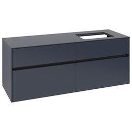 Villeroy & Boch Villeroy & Boch Waschtischunterschrank Collaro C11800 1400x548x500mm 4 Ausz. Waschtisch re Marine Bl C11800VQ