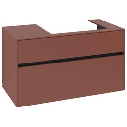 Villeroy & Boch Villeroy & Boch Waschtischunterschrank Collaro C01800 1000x548x500mm 2 Ausz. Waschtisch re Wine Red C01800AH