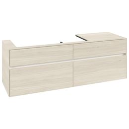 Villeroy & Boch Villeroy & Boch Waschtischunterschrank Collaro C02900 1600x548x500mm 4 Ausz. Waschtisch li White Oak C02900AA