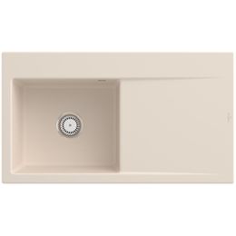 Villeroy & Boch Villeroy & Boch Einbausp&uuml;le Subway Style 50 1000x510mm Ablgarn. IB li aus Keramik Ivory cplus, 33520 335201FU