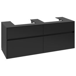 Villeroy & Boch Villeroy & Boch Waschtischunterschrank Collaro C076B0 1400x548x500mm m. Bel. 4 Ausz. f&uuml;r 2 Waschtisc C076B0VL