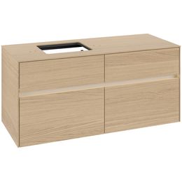 Villeroy & Boch Villeroy & Boch Waschtischunterschrank Collaro C129B0 1200x548x500mm mit Beleuchtung Nordic Oak C129B0VJ