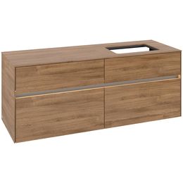 Villeroy & Boch Villeroy & Boch Waschtischunterschrank Collaro C118B0 1400x548x500mm mit Beleuchtung Kansas Oak C118B0RH