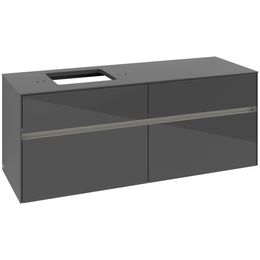 Villeroy & Boch Villeroy & Boch Waschtischunterschrank Collaro C132B0 1400x548x500mm mit Beleuchtung Glossy Grey C132B0FP
