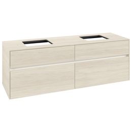Villeroy & Boch Villeroy & Boch Waschtischunterschrank Collaro C137B0 1600x548x500mm m. Bel. 4 Ausz. f&uuml;r 2 Waschtisc C137B0AA