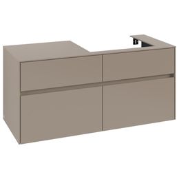 Villeroy & Boch Villeroy & Boch Waschtischunterschrank Collaro C08300 1200x 548x500mm 4 Ausz. Waschbecken re Taupe C08300VM