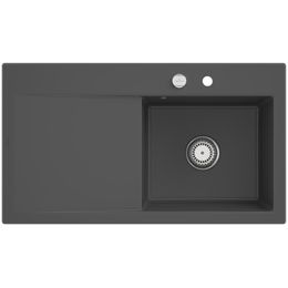 Villeroy & Boch Villeroy & Boch Einbausp&uuml;le Subway Style 50 1000x510mm Exc-Garn. IB re Keram. Graphite cplus, 335102 335102i4