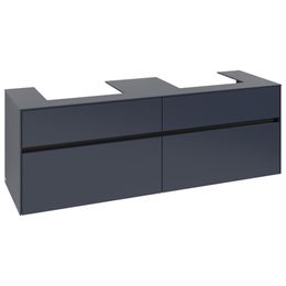 Villeroy & Boch Villeroy & Boch Waschtischunterschrank Collaro C02100 1600x548x500mm 4 Ausz. f&uuml;r 2 Waschtisch Marine C02100VQ