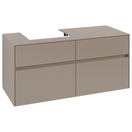 Villeroy & Boch Villeroy & Boch Waschtischunterschrank Collaro C07100 1200x 548x500mm 4 Ausz. Waschbecken li Taupe C07100VM