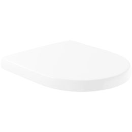 Villeroy & Boch Villeroy & Boch WC-Sitz Newo 373x445x50mm Oval SoftClosing QuickRelease Weiss Alpin 8M58S101