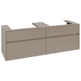 Villeroy & Boch Villeroy & Boch Waschtischunterschrank Collaro C024B0 1600x548x500mm m. Bel. 4 Ausz. f&uuml;r 2 Waschtisc C024B0VM