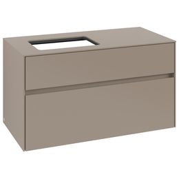 Villeroy & Boch Villeroy & Boch Waschtischunterschrank Collaro C11000 1000x 548x500mm 2 Ausz. Waschbecken li Taupe C11000VM